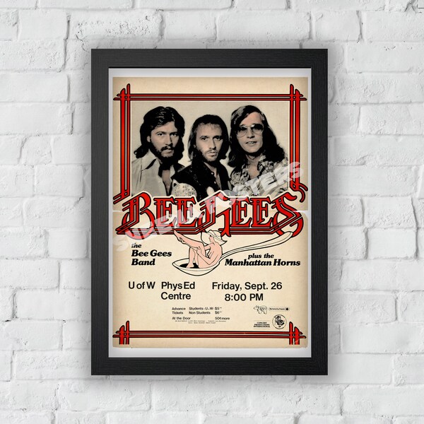 Bee Gees Vintage Poster - Etsy