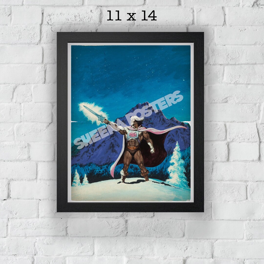 He-man Print Vintage Advert Vintage Style Magazine Retro Print Home ...