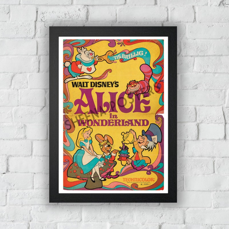 Alice in Wonderland Poster - Etsy Canada