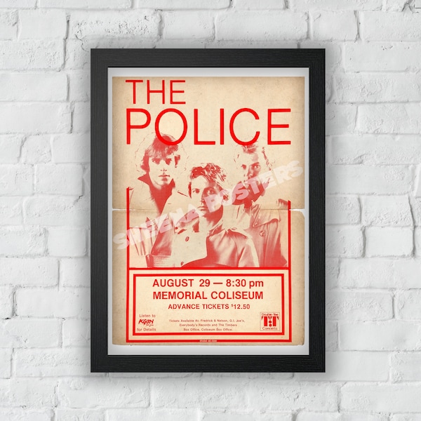 The Police Concert Poster - Etsy