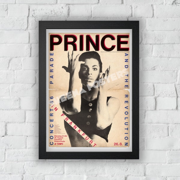 Vintage Prince Concert Poster - Etsy UK
