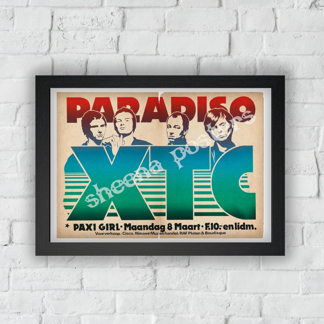 XTC Print Vintage Advert Vintage Style Magazine Retro Print Home Deco ...