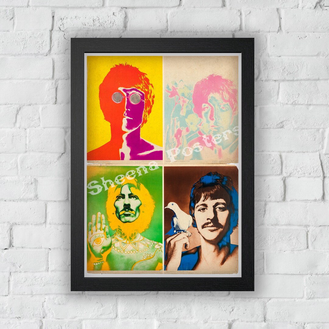 The Beatles Print Vintage Advert Vintage Style Magazine Retro Print ...