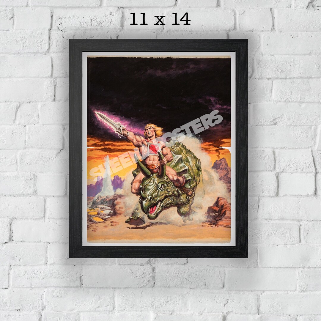 He-man Print Vintage Advert Vintage Style Magazine Retro Print Home ...