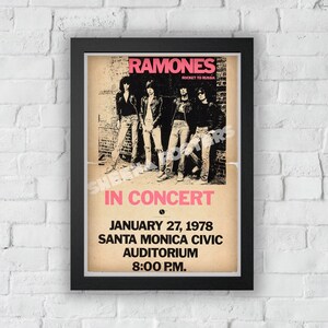 The Ramones Concert Poster - Etsy