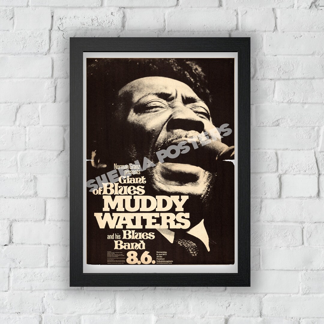 Muddy Waters Concert Print Vintage Advert Vintage Style Magazine Retro ...