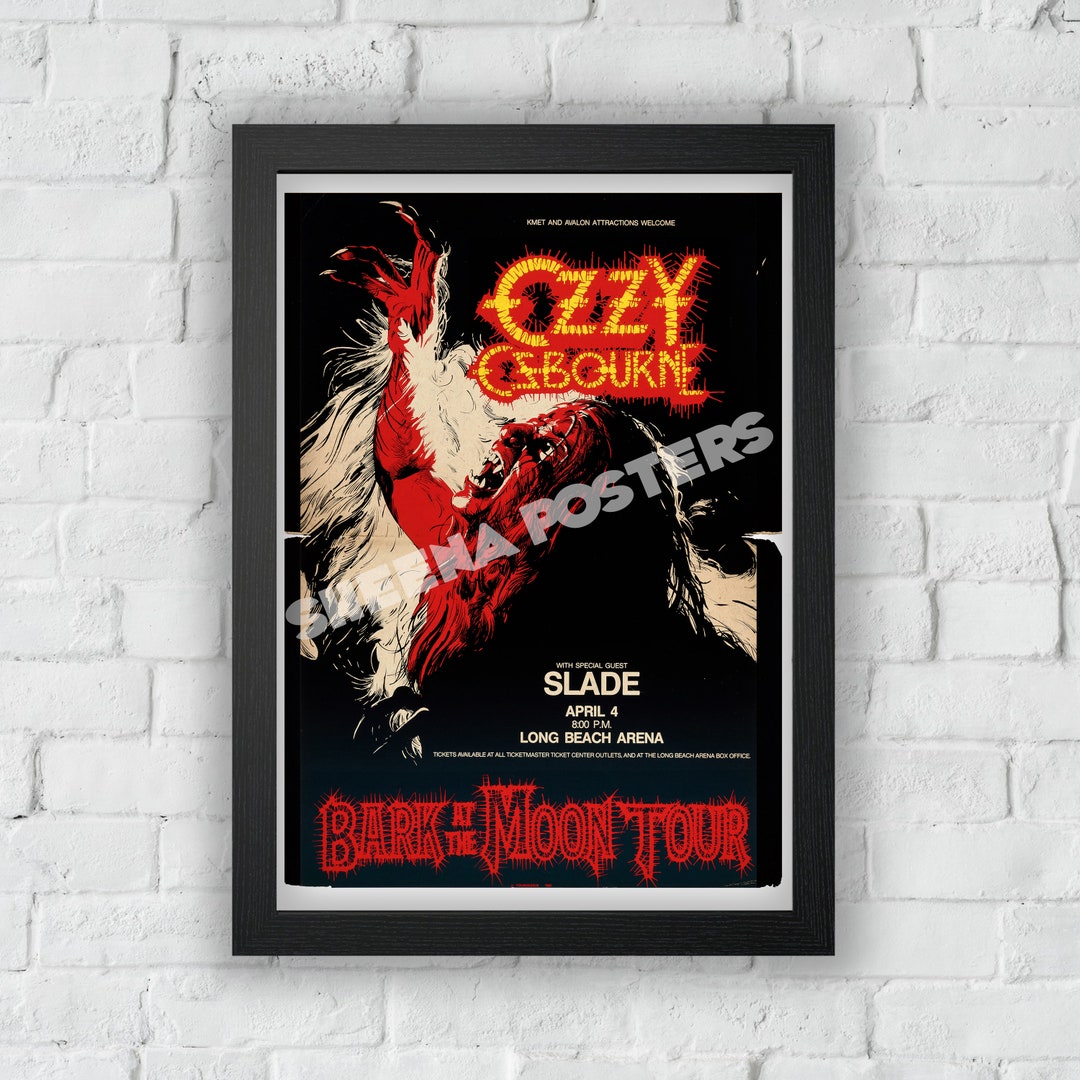 Ozzy Osbourne Concert Print Vintage Advert Vintage Style Magazine Retro ...