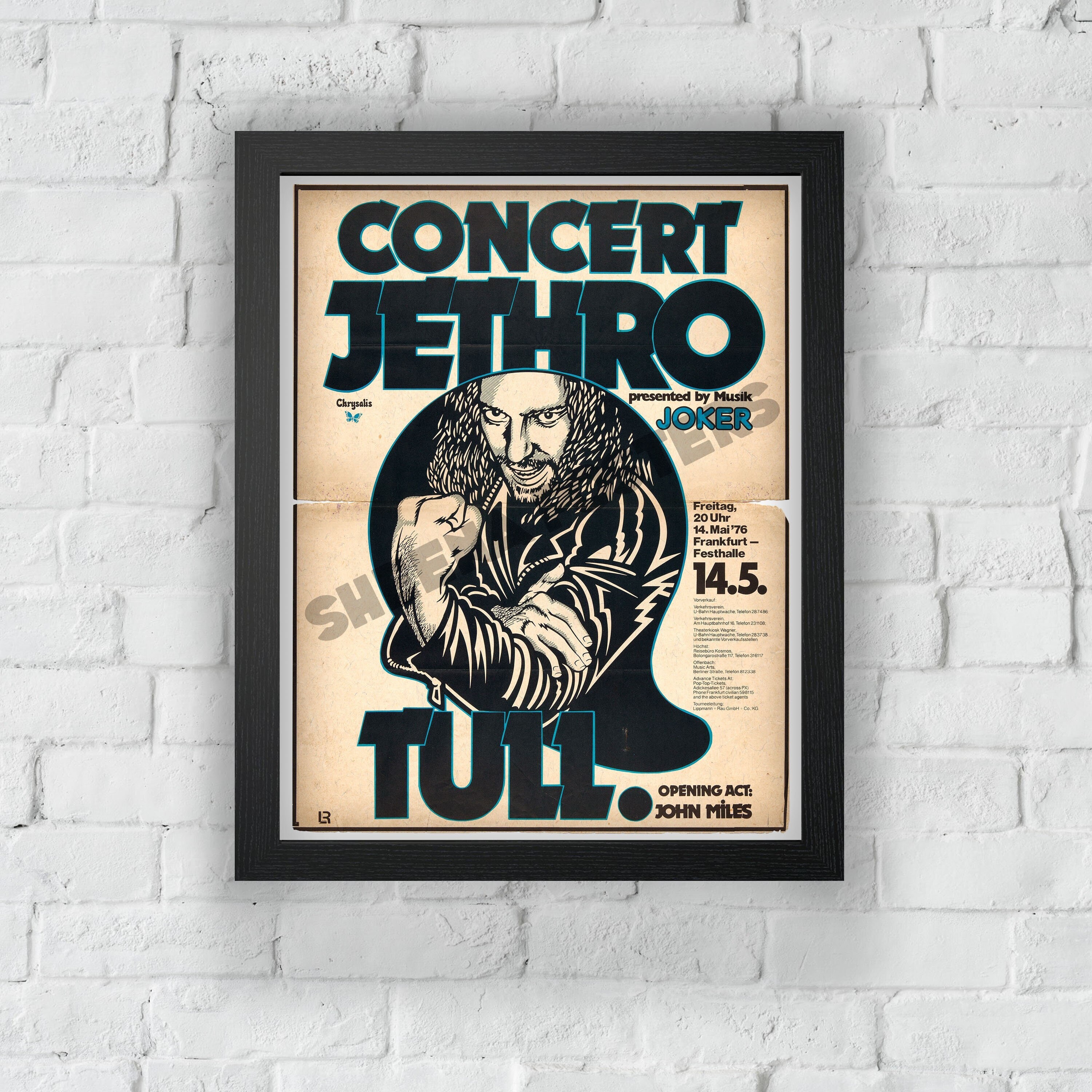 Jethro Tull Concert Print Vintage Advert Vintage Style Magazine Retro ...
