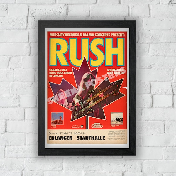 Rush Band Poster - Etsy