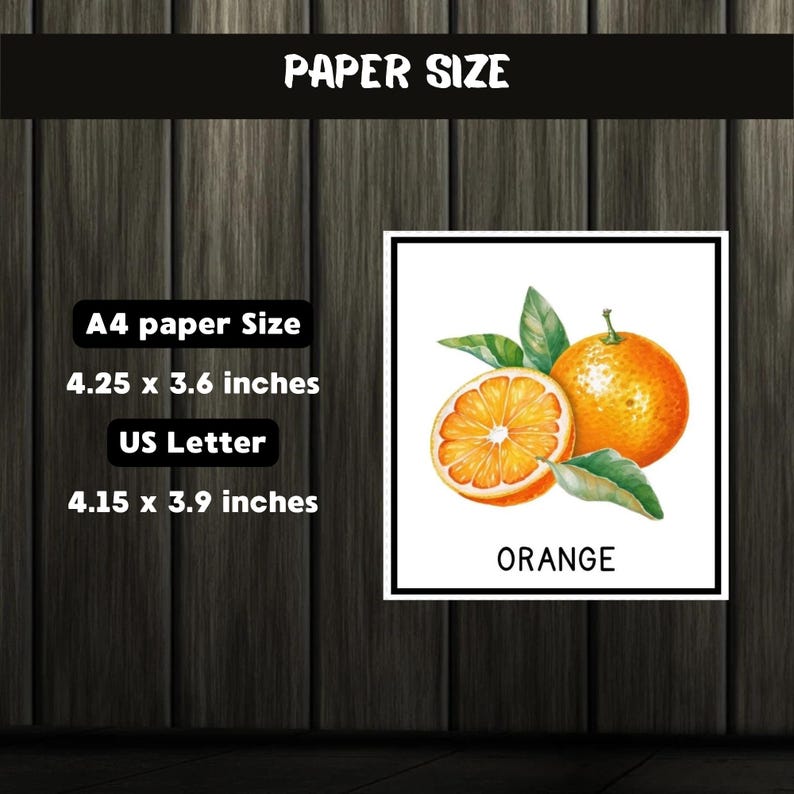 Fruits Flashcards Printable | 24 Fruits | PDF + JPG | A4 & US Letter ...