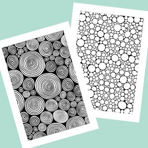 2 Printable Coloring Pages for Meditation / Abstract Pattern / Trippy ...