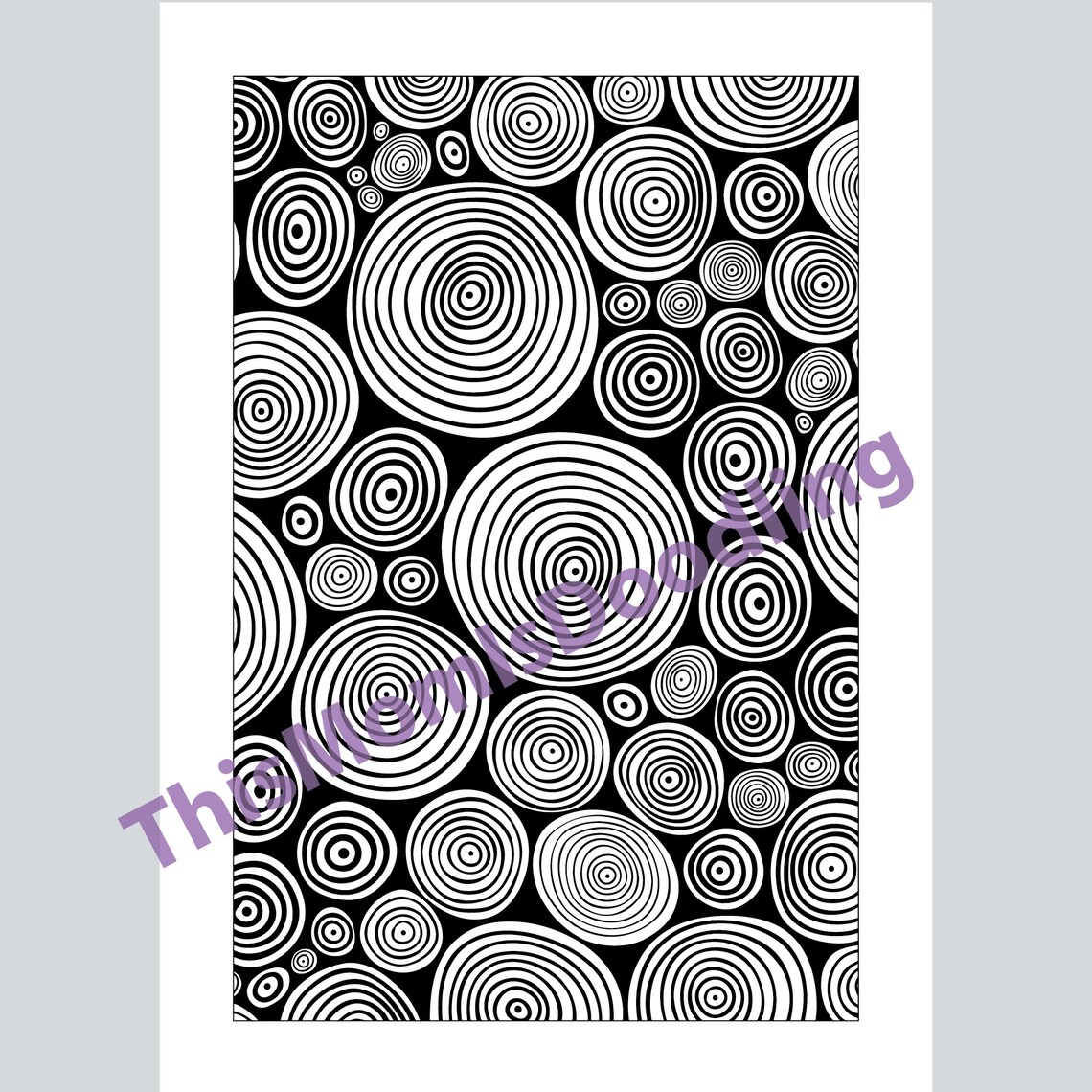 2 Printable Coloring Pages for Meditation / Abstract Pattern / Trippy ...