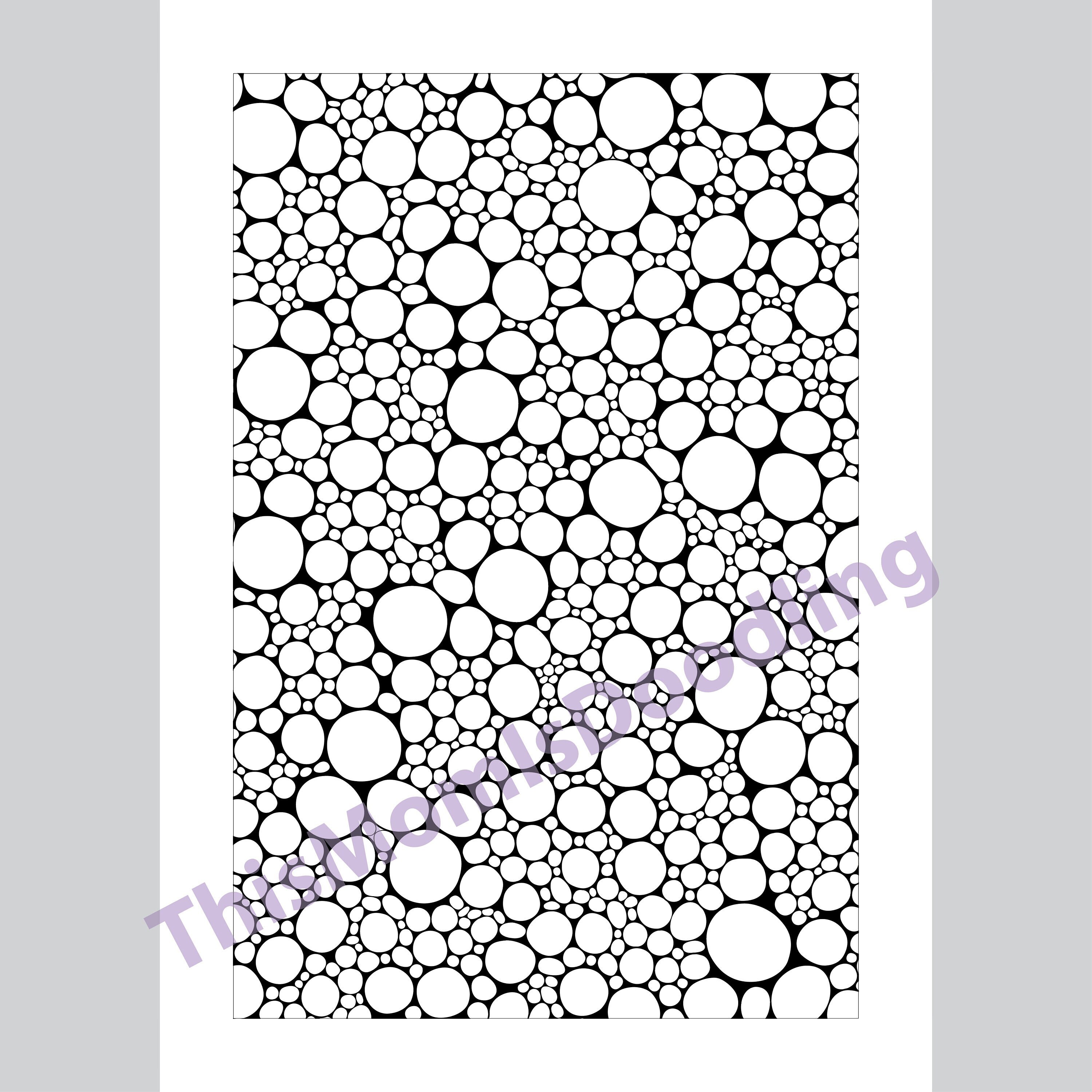 Printable Coloring Page for Meditation / Bubbles / Abstract Pattern ...