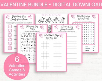 Valentines Day Trivia Game Valentines Printable Games Galentines Game ...