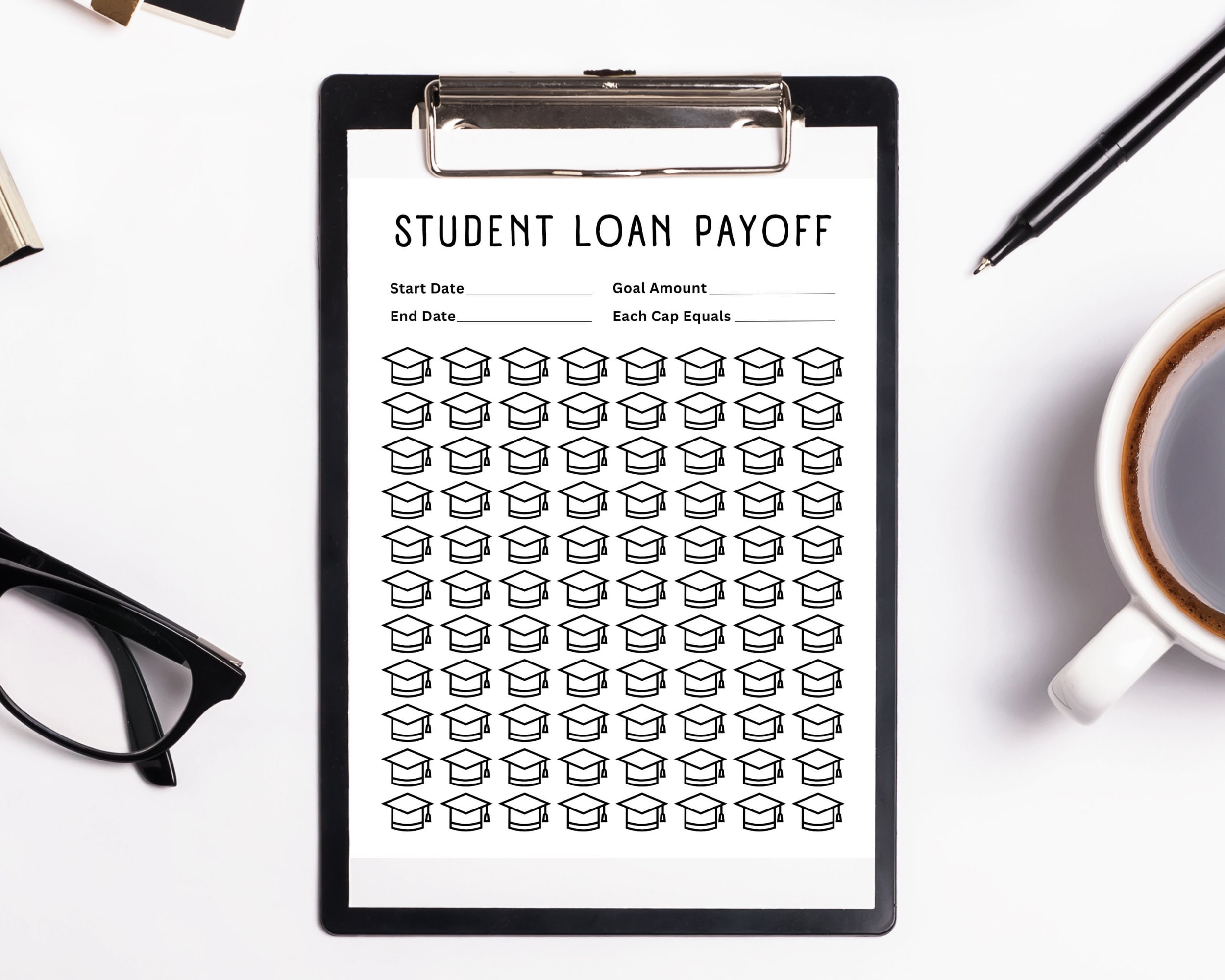 Savings Tracker Printable | College Fund Tracker | Student Loan Payoff ...