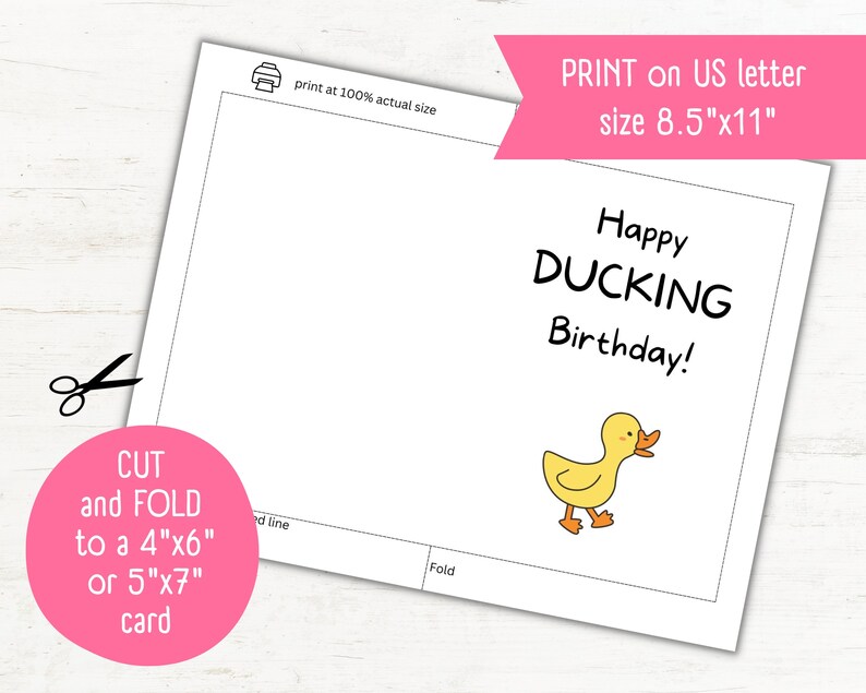 Funny Birthday Card, Digital Birthday Card, Instant Download, Happy ...