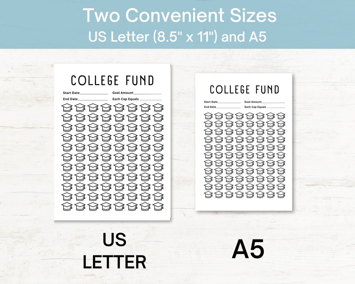 Savings Tracker Printable | College Fund Tracker | Student Loan Payoff ...