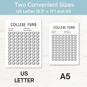 Savings Tracker Printable | College Fund Tracker | Student Loan Payoff ...