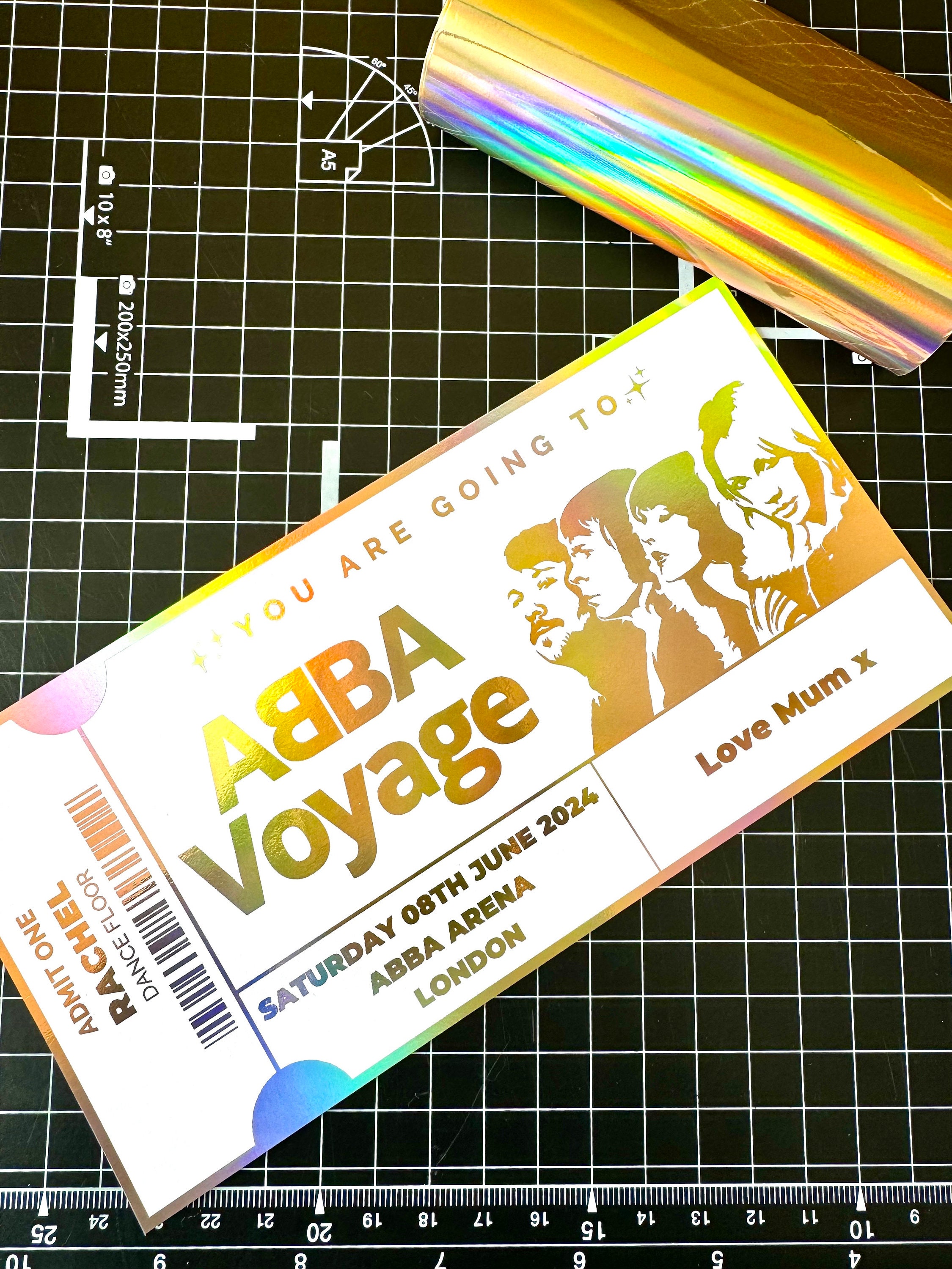 ABBA Voyage Ticket Fully Customisable Perfect Keepsake Presentation ...