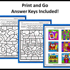 Hojas para colorear de regreso a clases Multiplicación Color por número ...