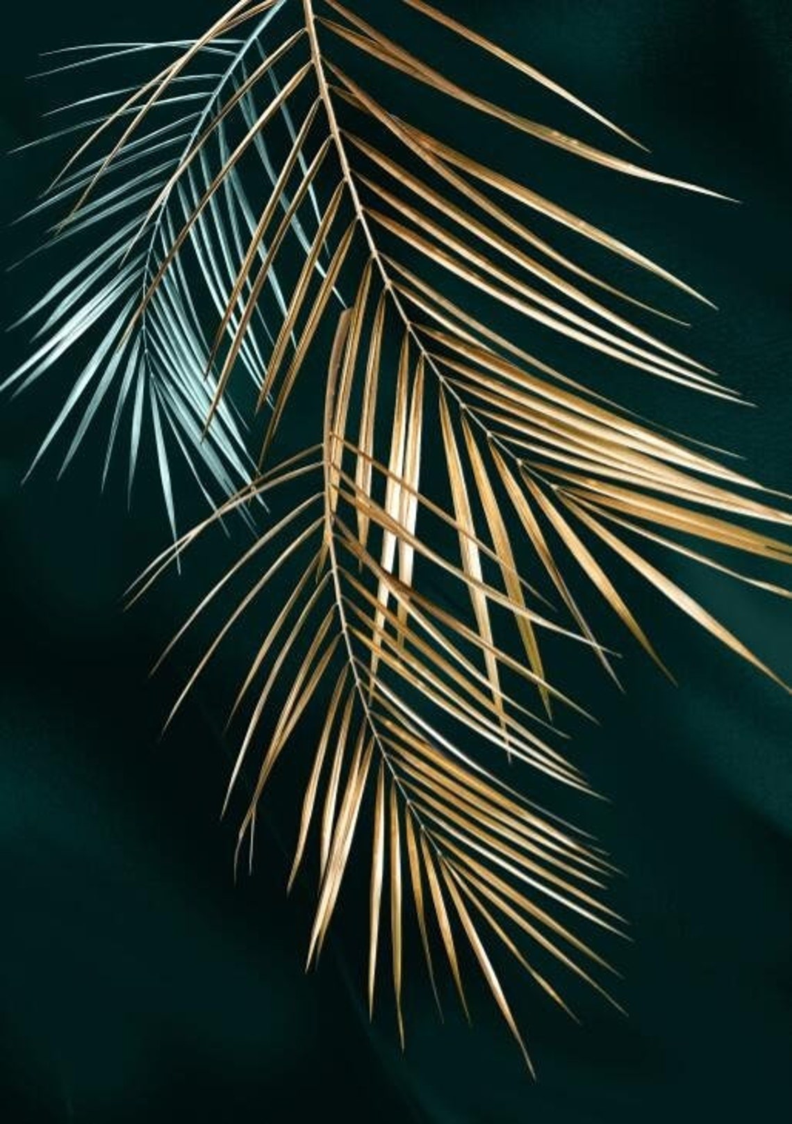 Gold Leaf Canvas Abstract Paintings Wall Art Prints - Etsy