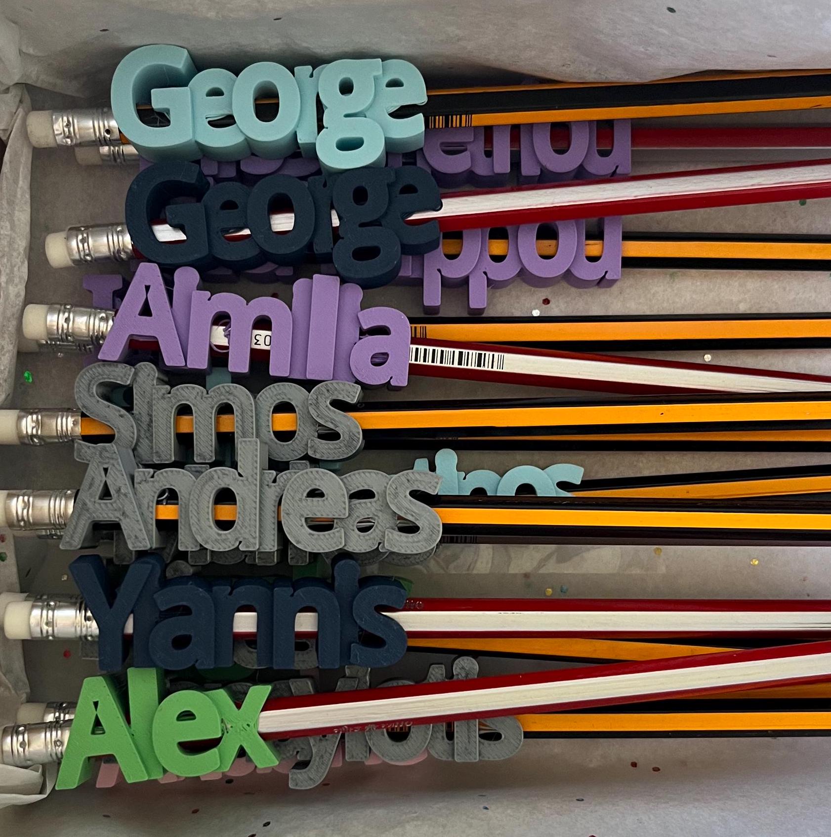 Personalized Pencil Name Tags: Custom School Supply Labels - Etsy
