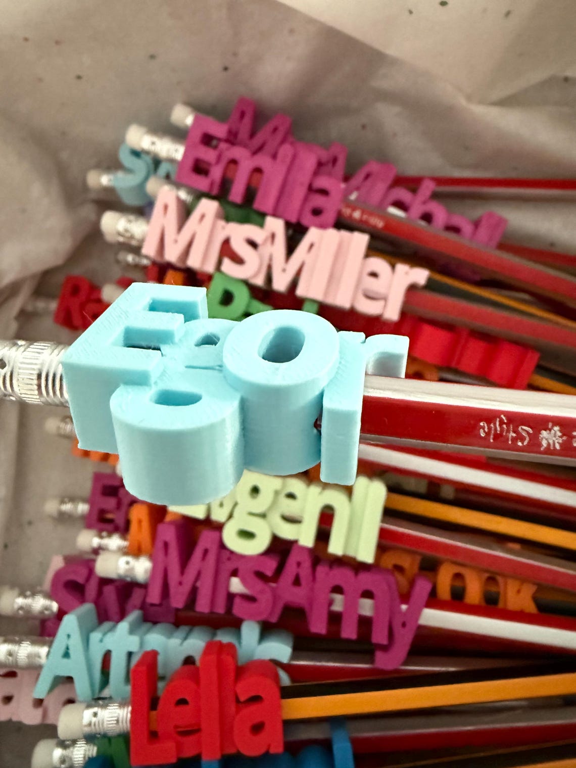 Personalized Pencil Name Tags: Custom School Supply Labels - Etsy