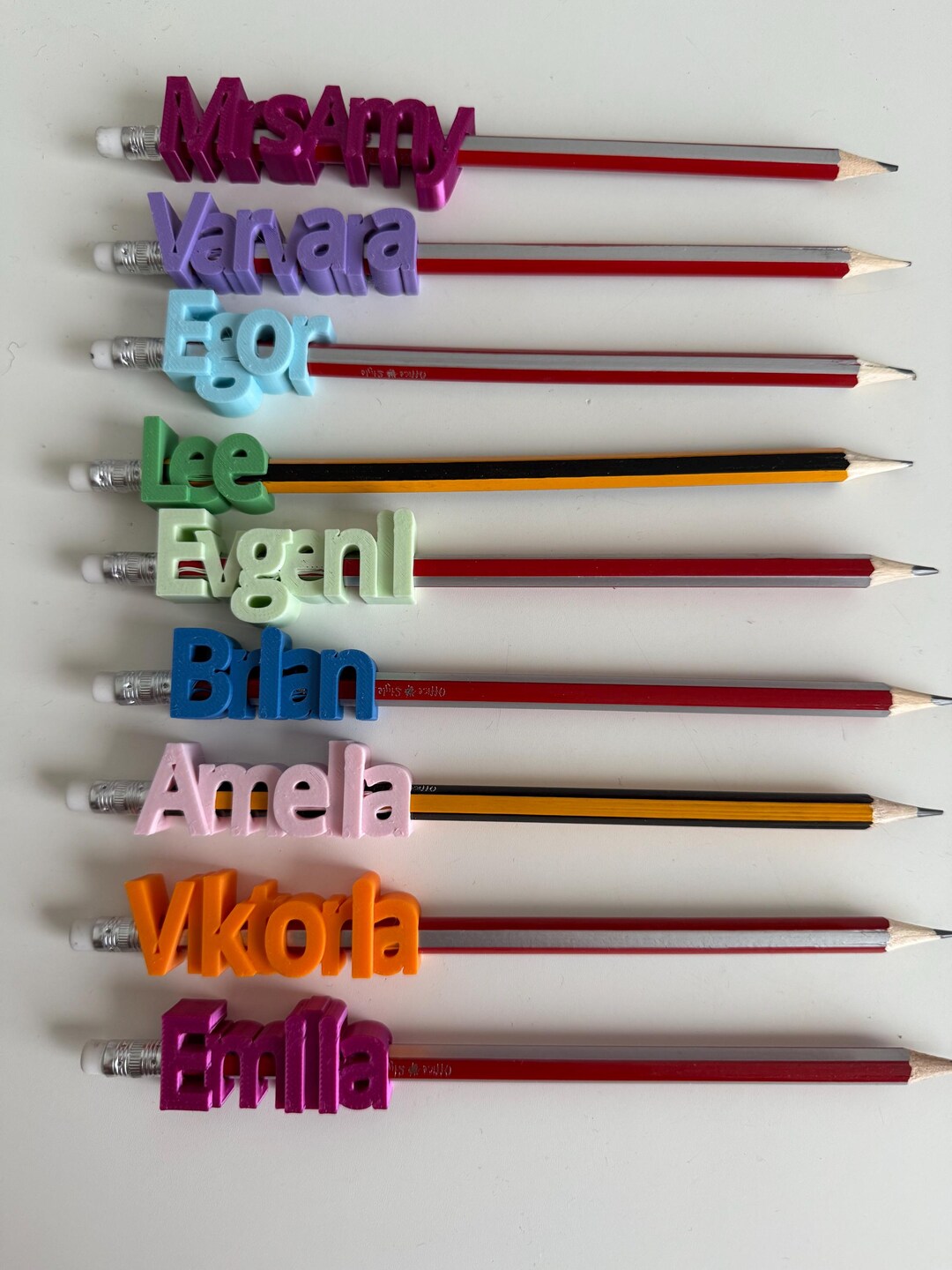 Personalized Pencil Name Tags: Custom School Supply Labels - Etsy