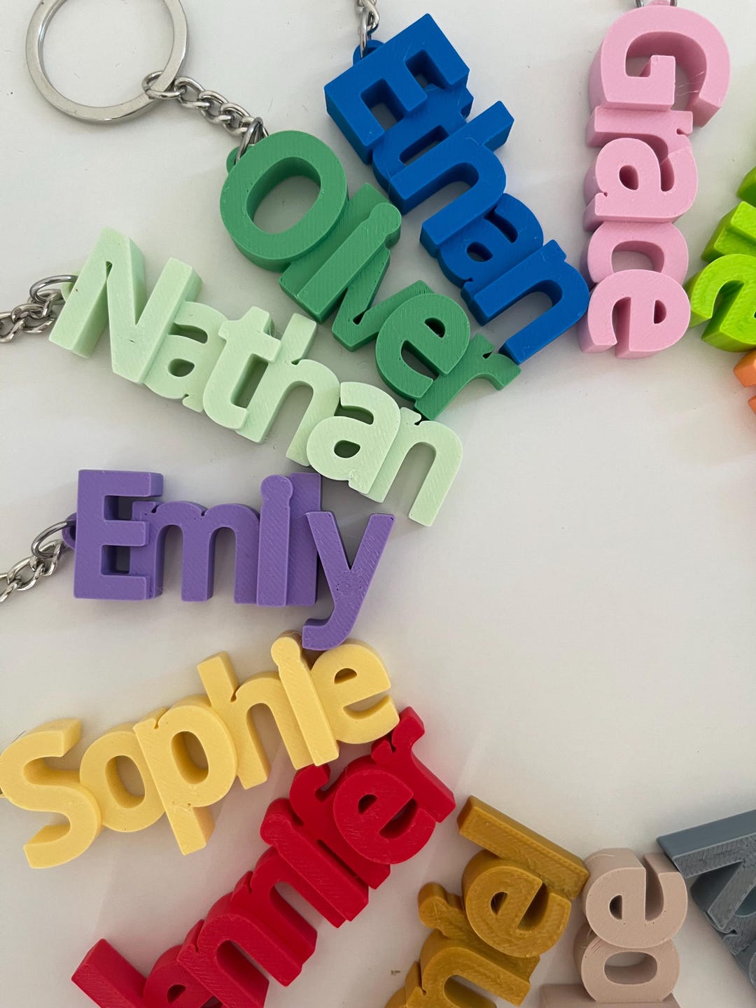 Customized Name Keychain Keyring Personalized Gifts for Children Gifts ...