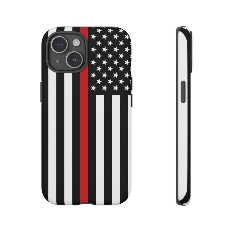 Firefighter Thin Red Line Tough Phone Cases - Etsy