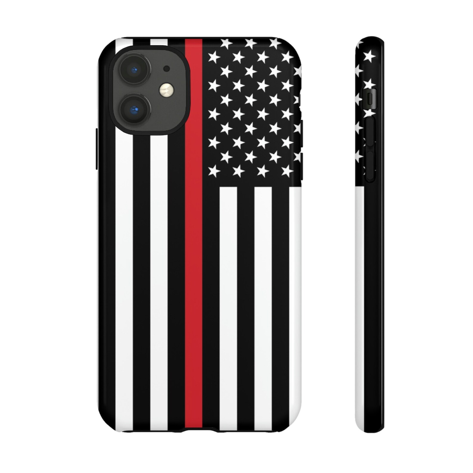 Firefighter Thin Red Line Tough Phone Cases - Etsy