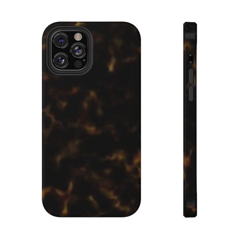 Dark Tortoise Shell Impact-resistant Cases - Etsy