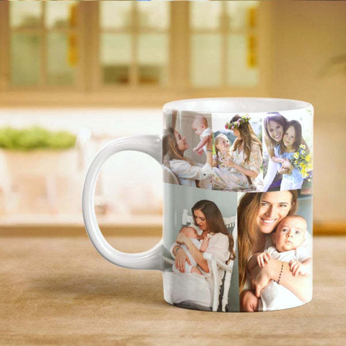 Custom Collage Pictures Mugs Ceramic Coffee Mug With 10 Photos - Etsy
