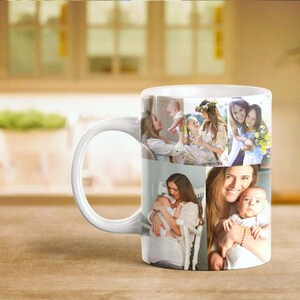 Custom Collage Pictures Mugs Ceramic Coffee Mug With 10 Photos - Etsy