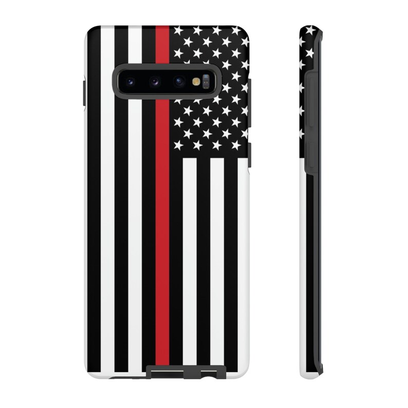 Firefighter Thin Red Line Tough Phone Cases - Etsy