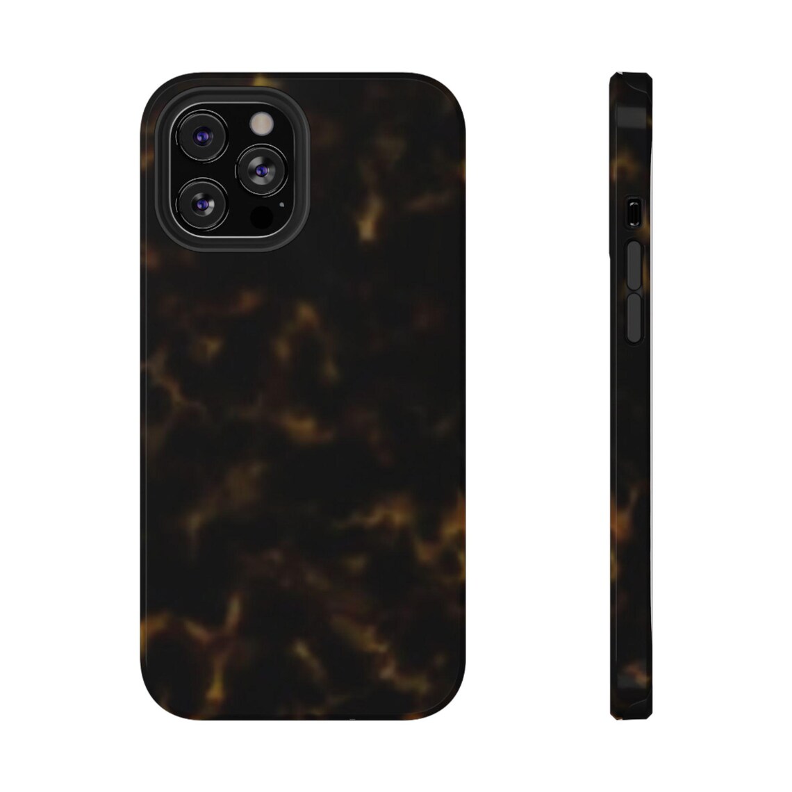 Dark Tortoise Shell Impact-resistant Cases - Etsy