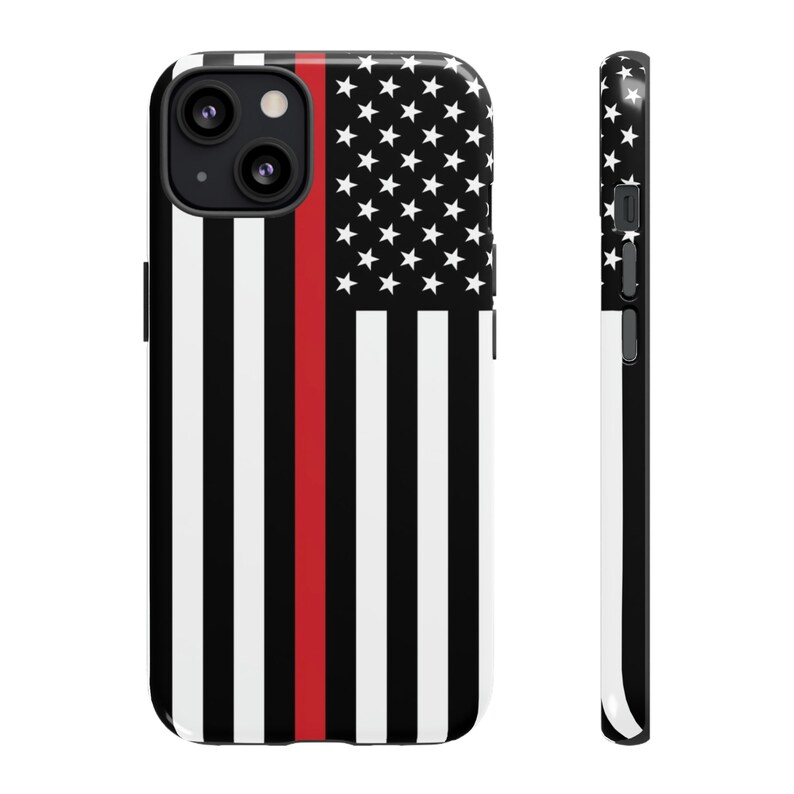 Firefighter Thin Red Line Tough Phone Cases - Etsy
