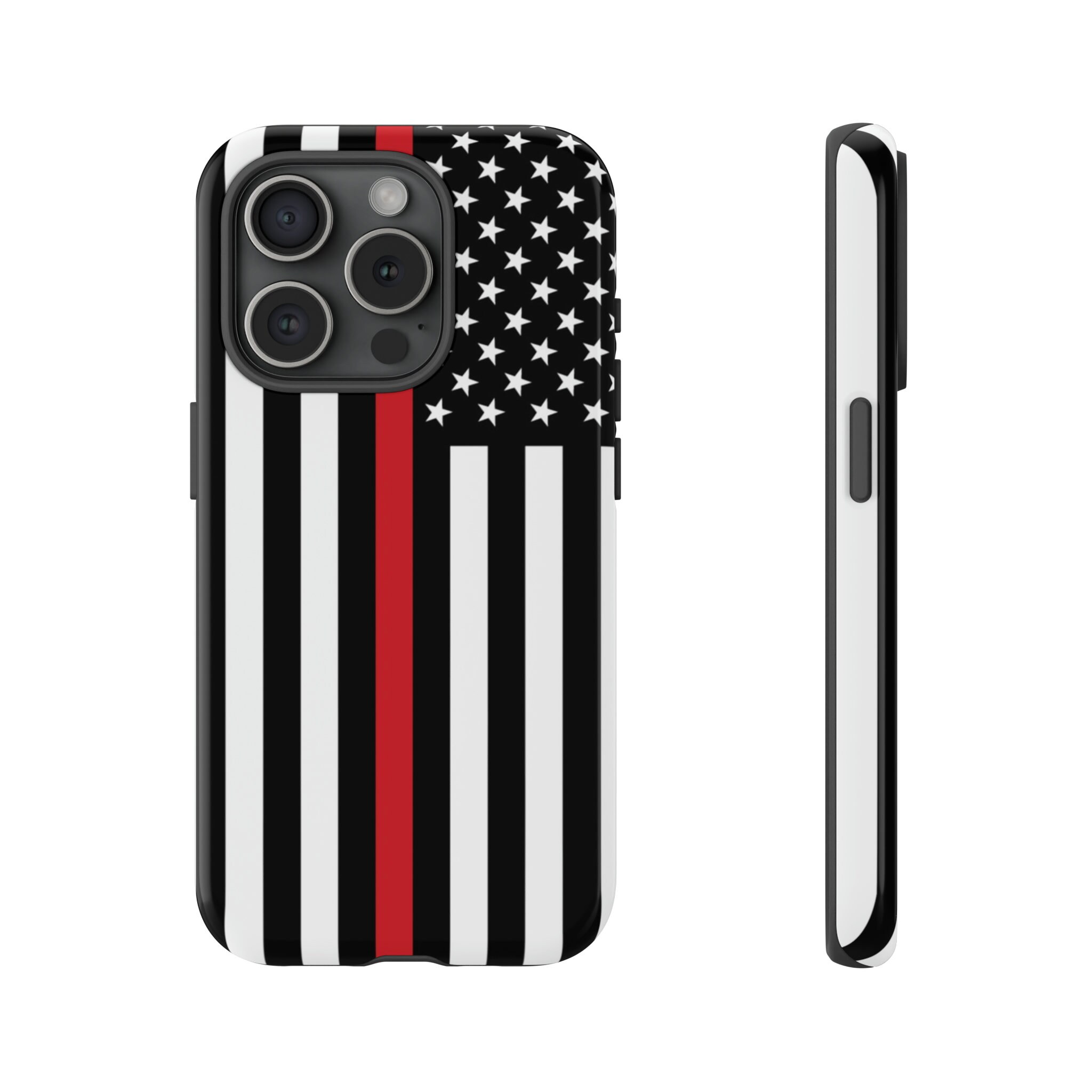 Firefighter Thin Red Line Tough Phone Cases - Etsy