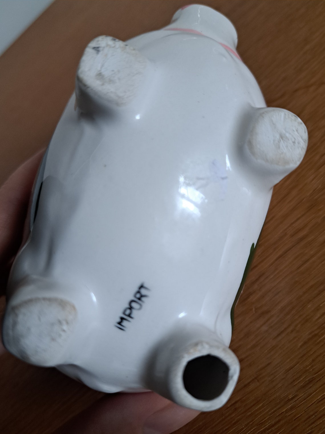 Vintage Ceramic Piggy Bank, 70s West German Pottery With Lovely Flowers ...