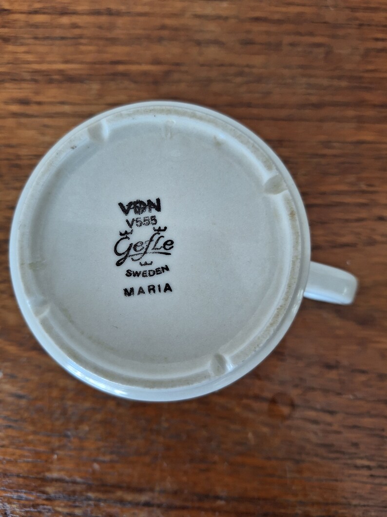 Tea Cup Modell Maria by Helmer Ringström on EH Model for Gefle Upsala ...