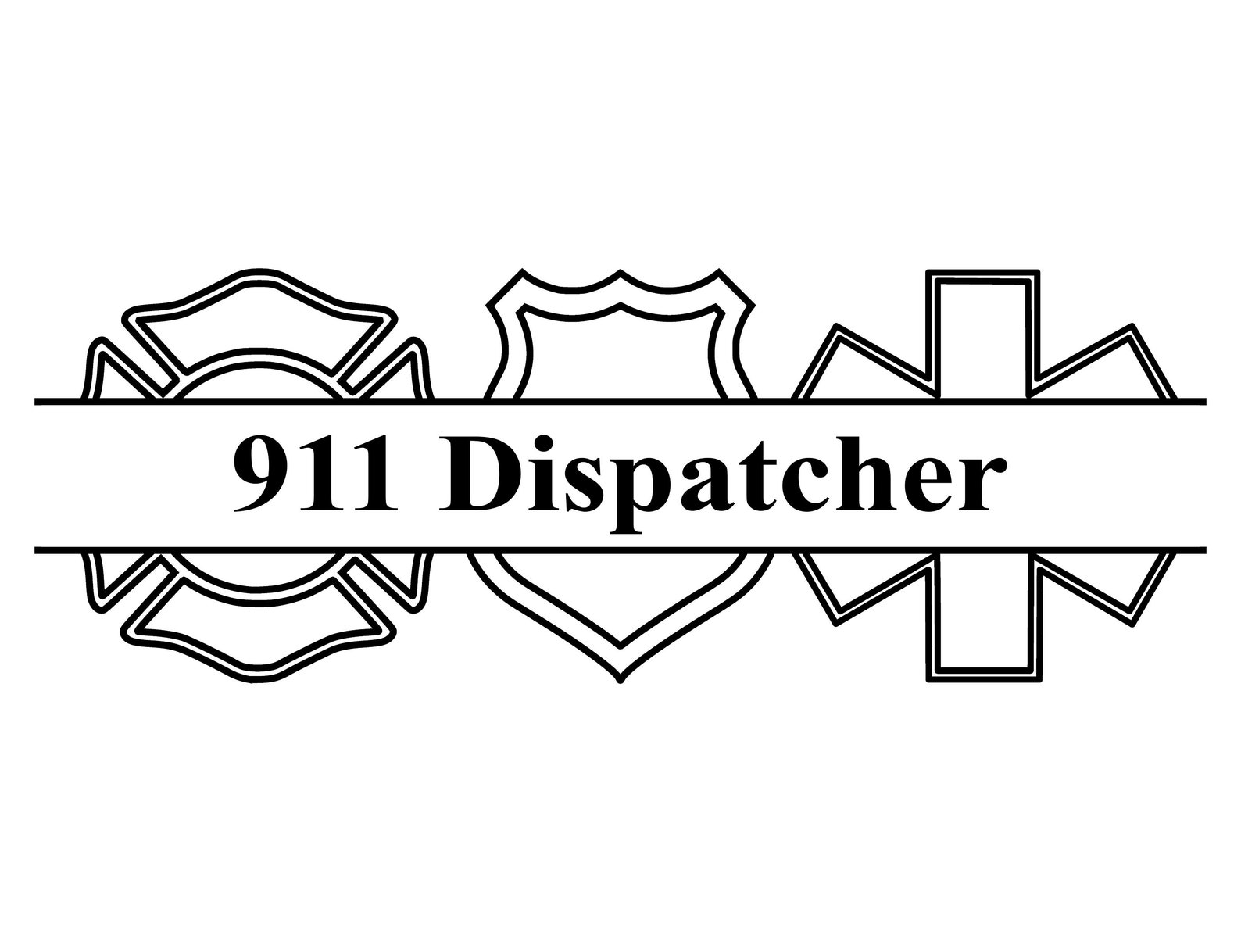 Dispatcher Svg, Dispatch Vector, Fire Police EMT, Cut File, Svg/jpg/png ...