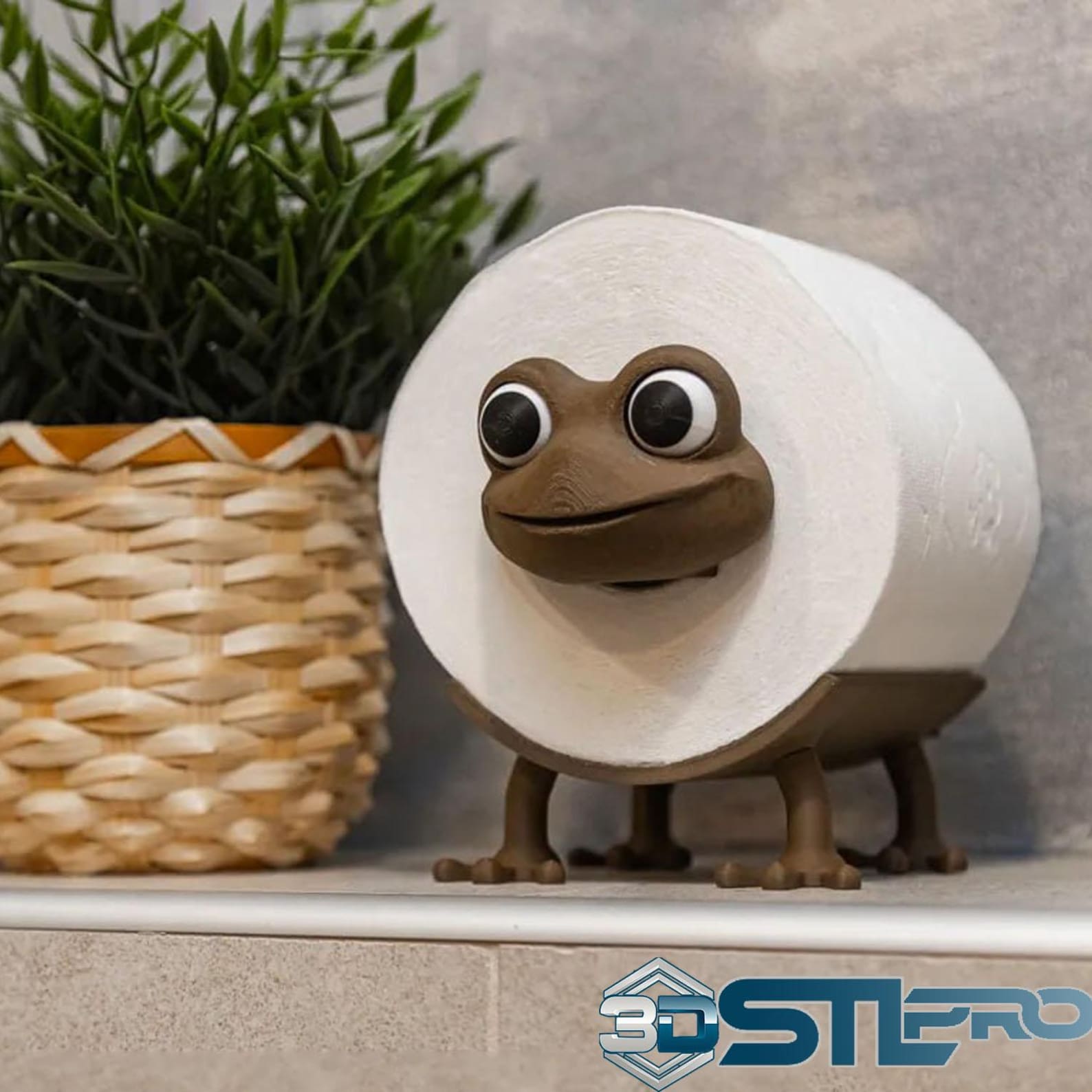 3D Print Toilet Roll Holder Modern Bathroom STL FILES - Etsy
