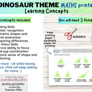 Dinosaur Maths Color by Numbers Printable Activity Dino Kids Birthday ...
