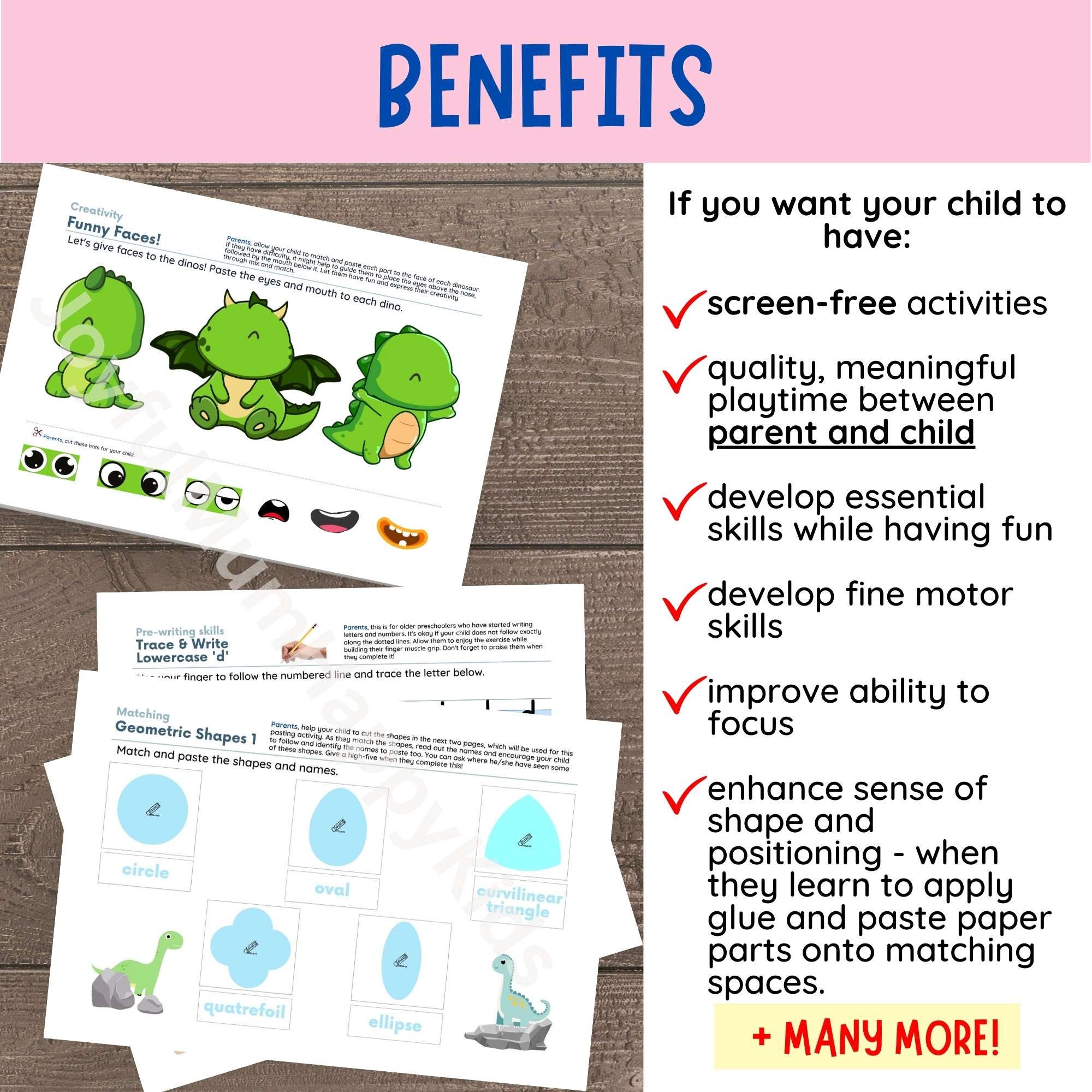 Dinosaur Busy Bundle Printable Activity for Boys Homeschool - Etsy