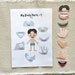 Body Parts Human Anatomy Toddler Busy Book Learning Binder Printable ...