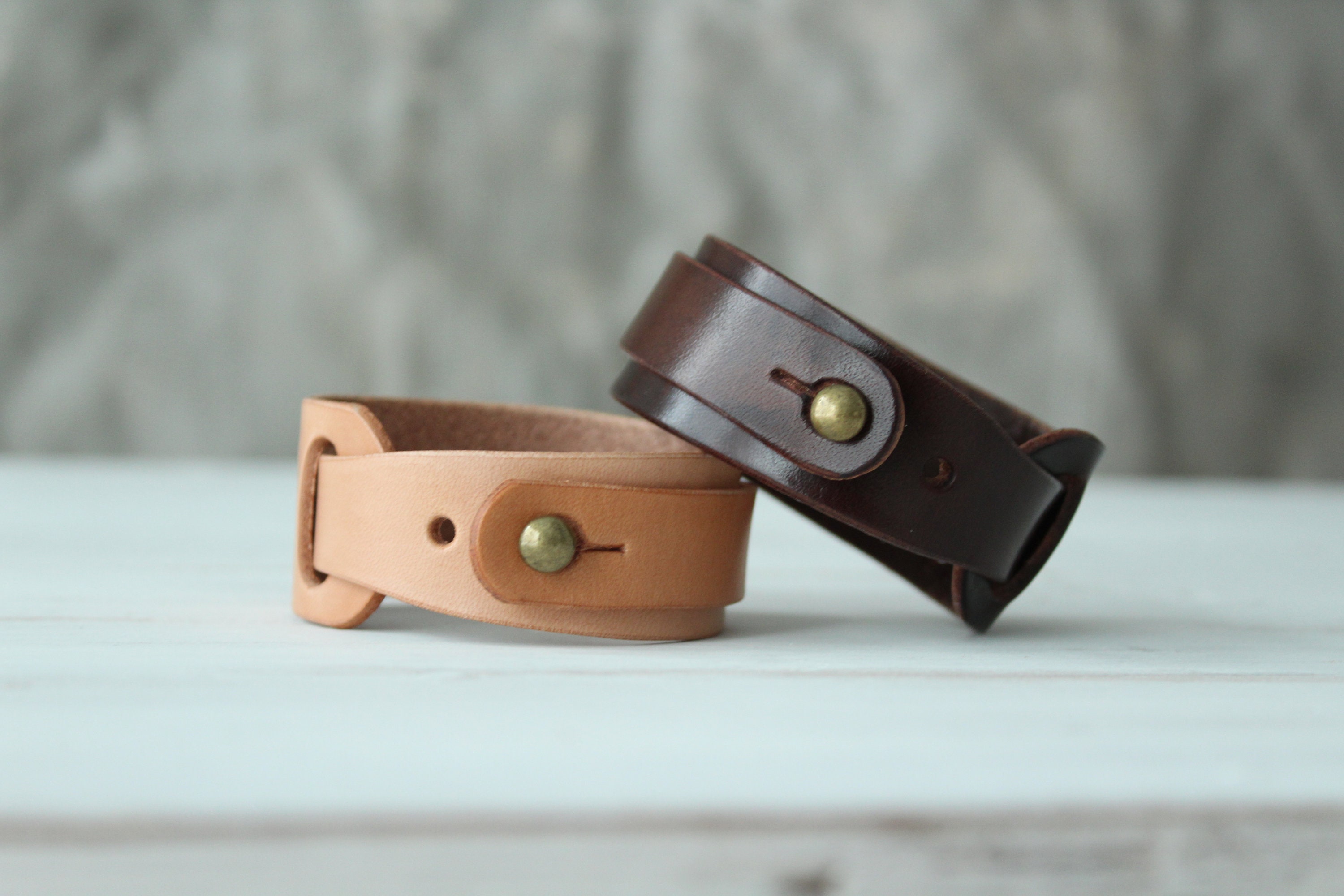 Leather Adjustable Cuff. Crafted With Full Grain Traditional Harness ...