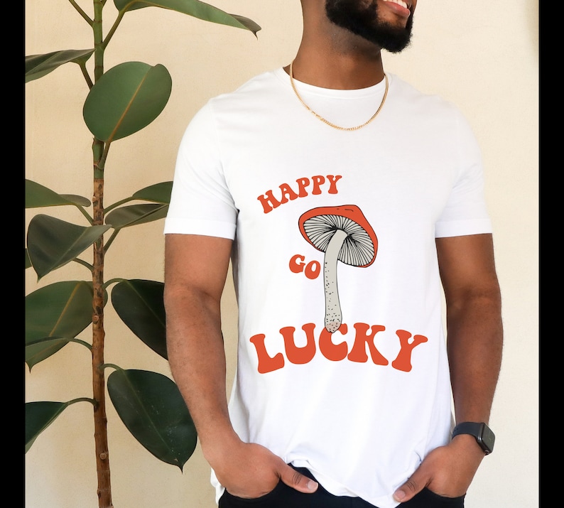 Mushroom T Shirt Mood Shirt Happy Shirt Feel Good Shirt - Etsy