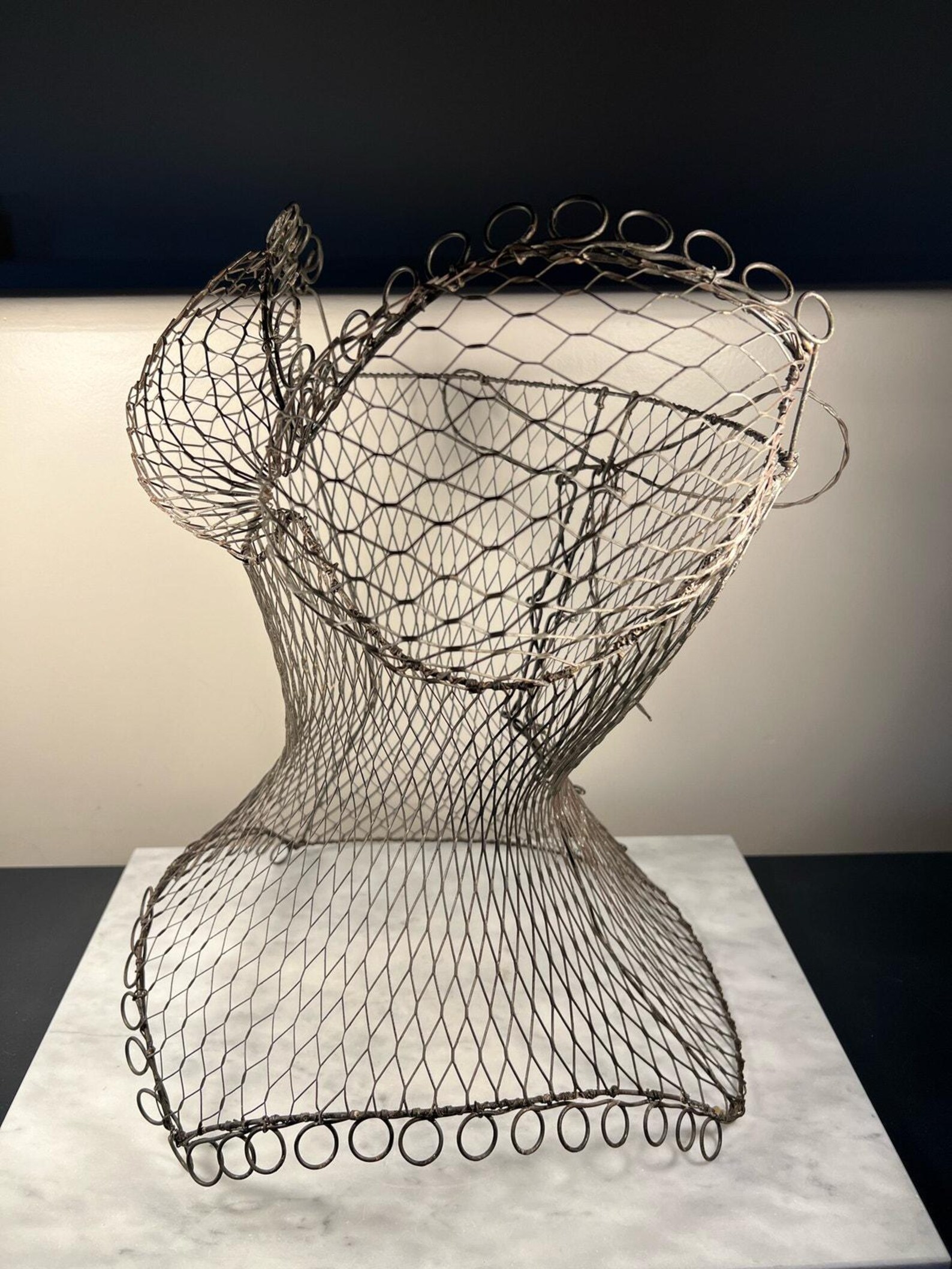 Vintage Unique French Wire Mannequin Corset/bust/bodice Form, Vintage ...