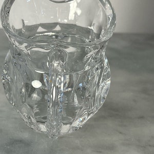 Vintage Crystal Creamer Mid Century - Etsy