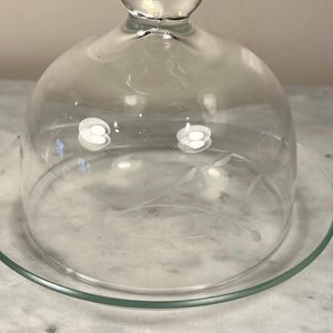 Princess House Heritage Collection Crystal Dome Round Covered Butter ...